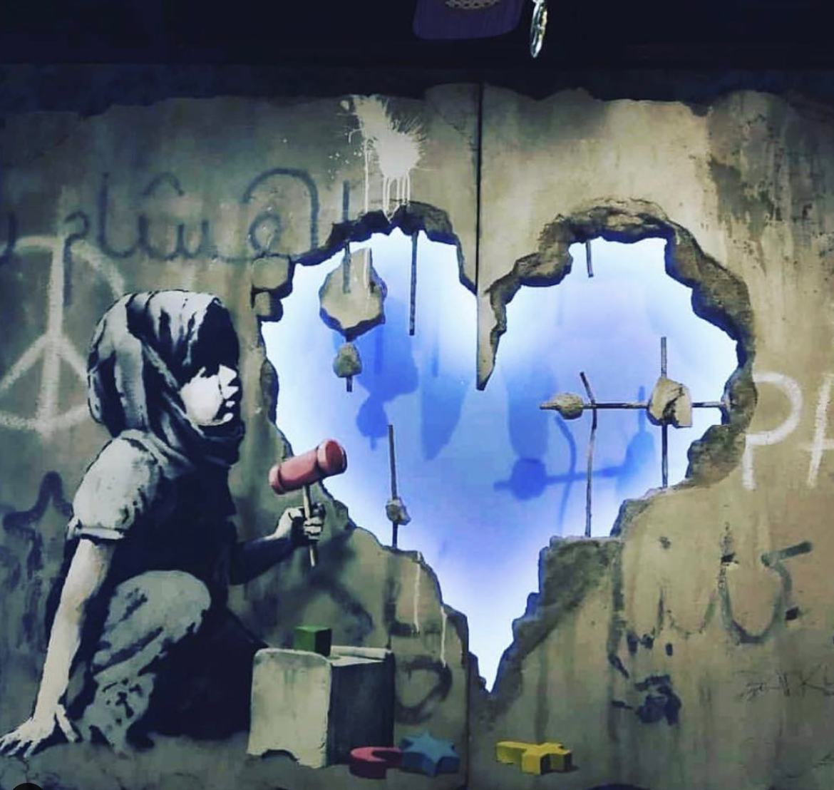 New piece at The Walled Off Hotel. 1 February 2019 – Banksy unofficial